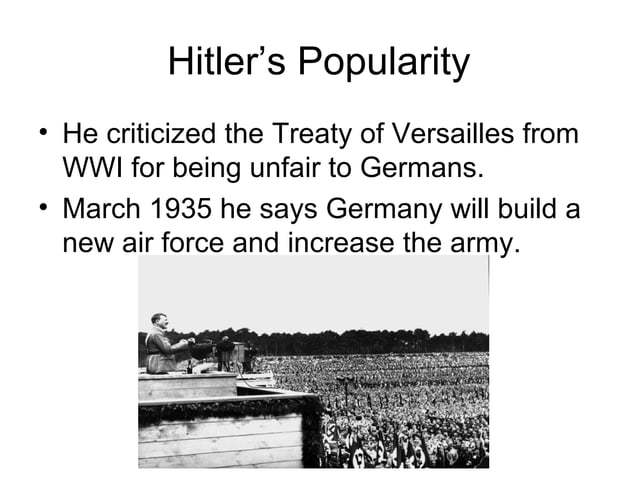 WW II: Part 1 Hitler Aggression vs. British Appeasement | PPT