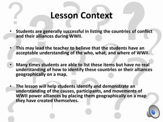 WWII Mapping WWII | PPTX