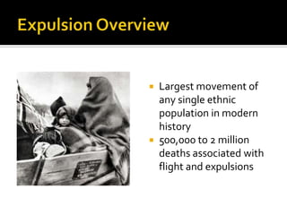 German Expulsion Presentation | PPTX | War and Conflicts