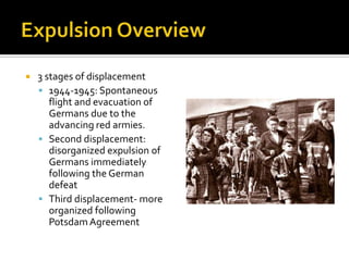 German Expulsion Presentation | PPTX | War and Conflicts
