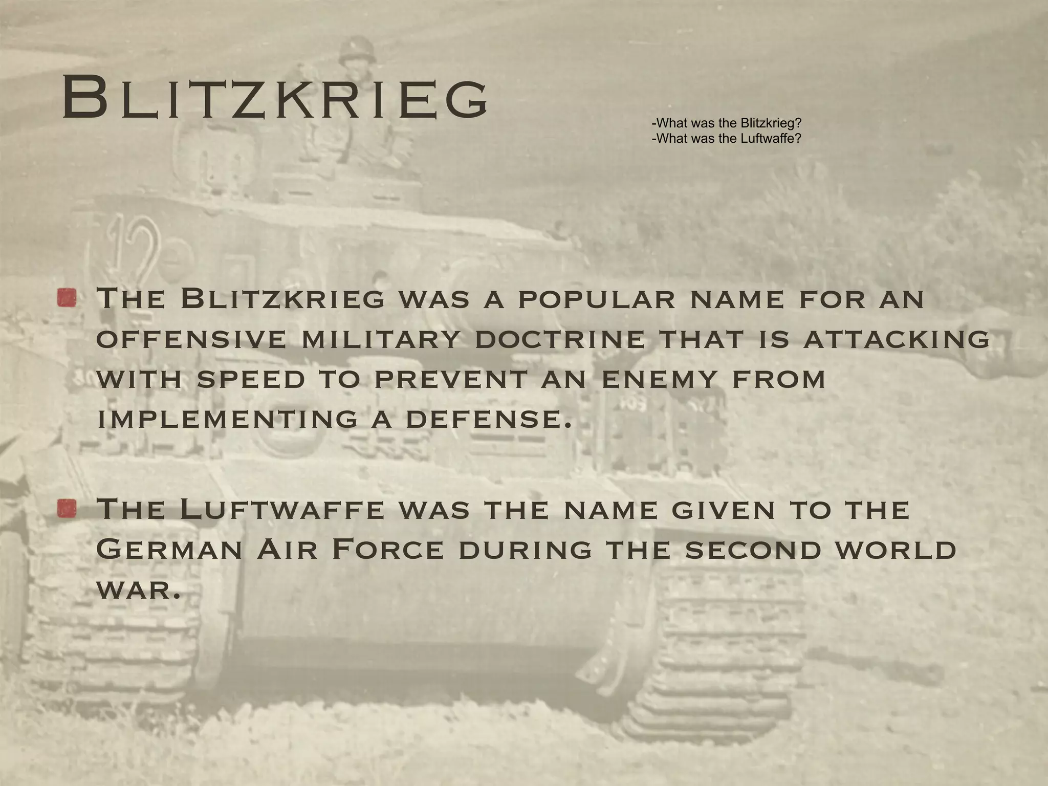 WW2 Vocabulary | KEY