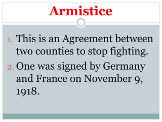 Unit 13: World War I Lecture - Part 2 | PPTX