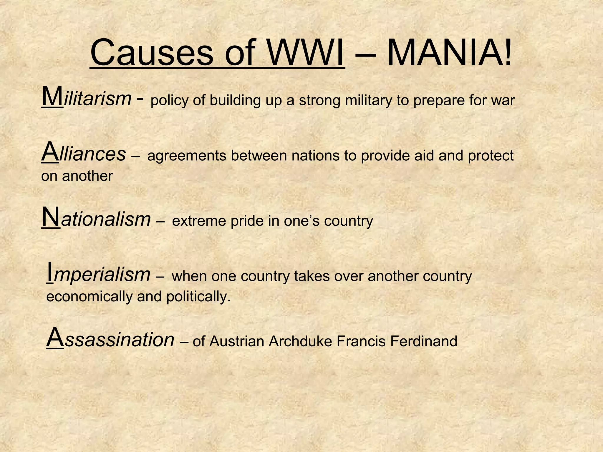world war mania | PPT