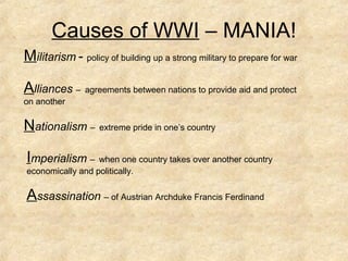 world war mania | PPT | Death, Injury, or Military Conflict | Sensitive ...