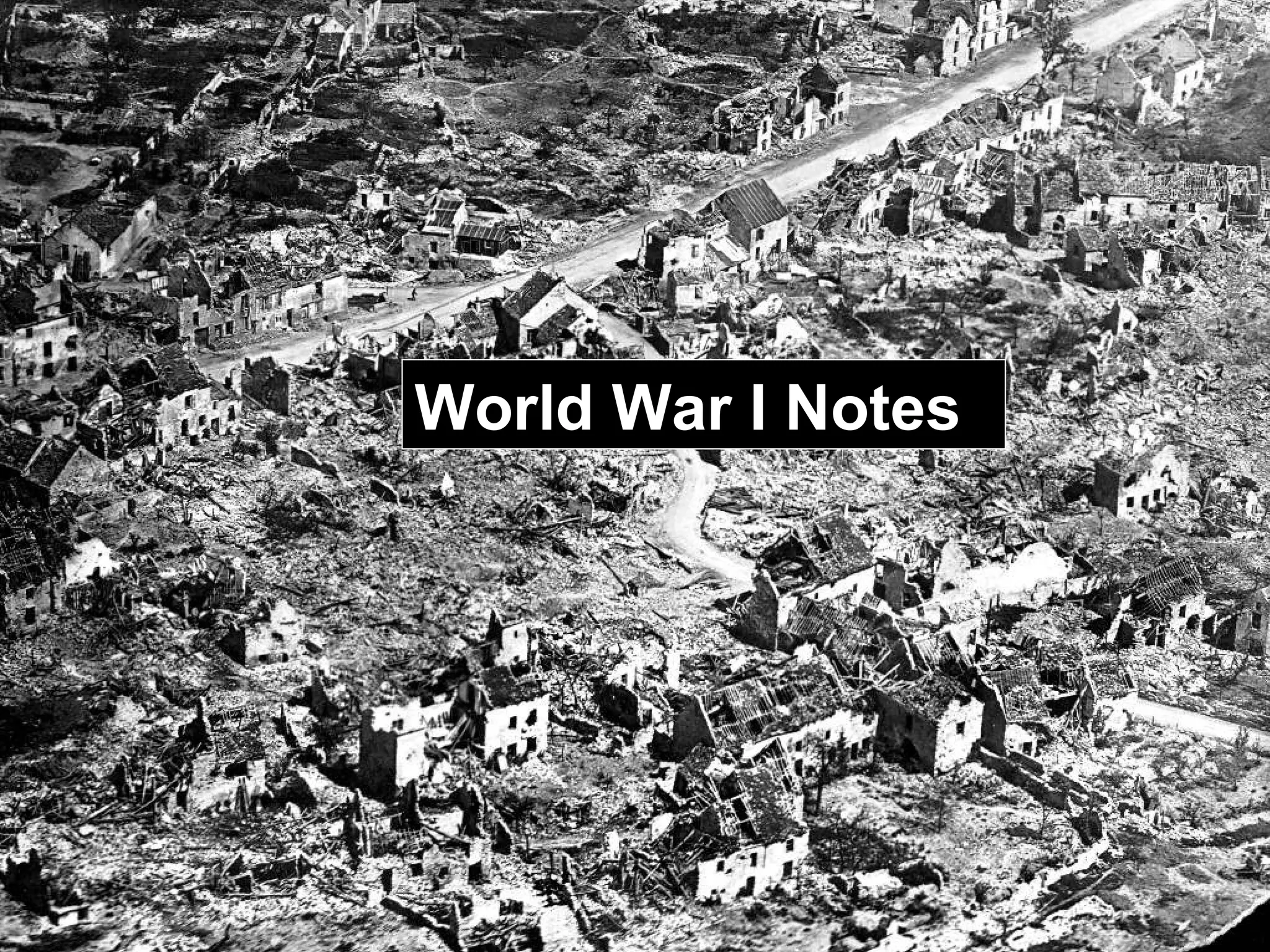 World War I Power Point | PPT