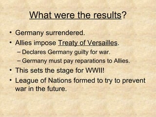 World War I Power Point | PPT