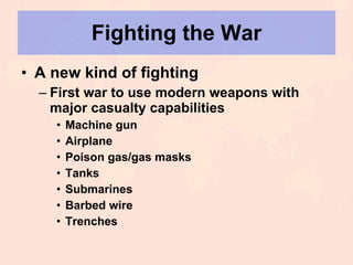 Wwi Notes | PPT