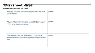 Wwi overview rbms | PPTX