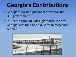 Causes/ Georgia's Contributions to WWI | PPTX
