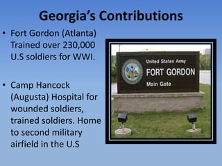 Causes/ Georgia's Contributions to WWI | PPTX