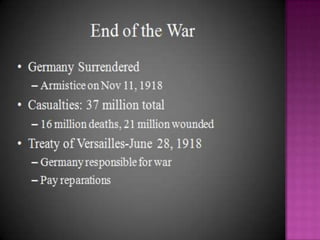 World War 1 | PPT | Free Download