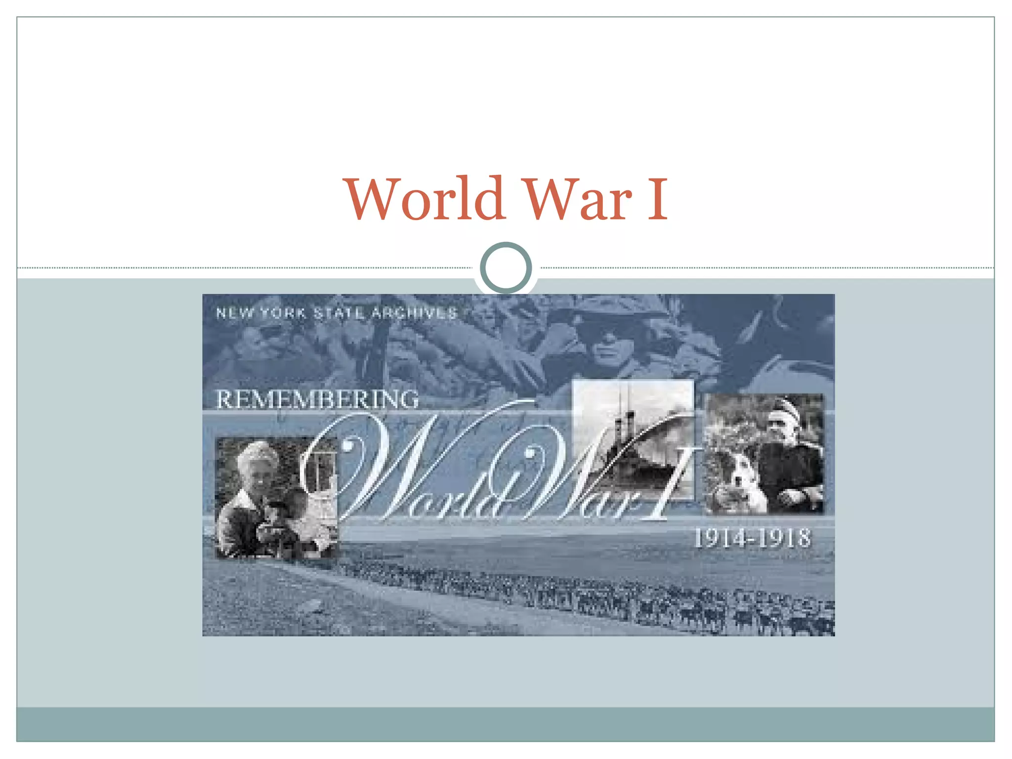 WWI Notes PowerPoint | PPT | Death, Injury, or Military Conflict ...