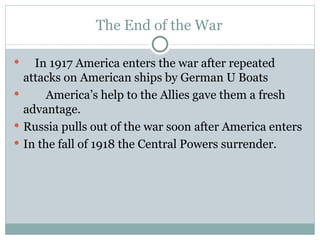 WWI Notes PowerPoint | PPT