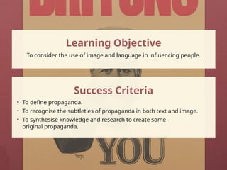 WWI Propaganda Language and Imagery PowerPoint.pptx