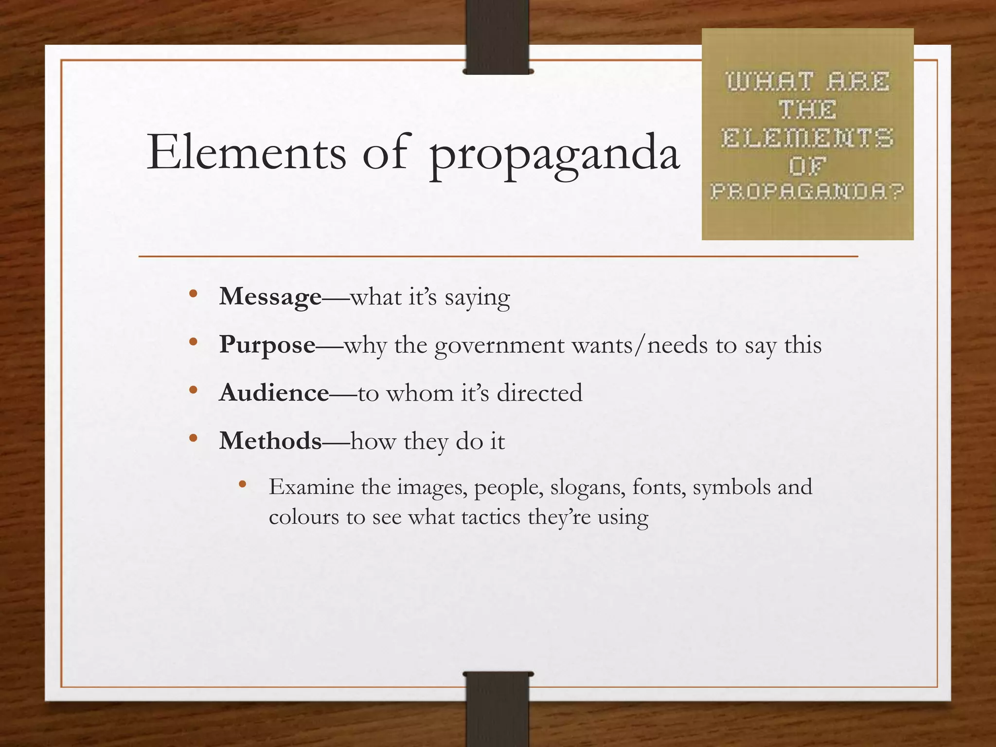 WWI Propaganda Lesson and Assignment | PPT | Death, Injury, or Military ...