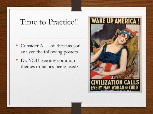 WWI Propaganda Lesson and Assignment | PPT | Death, Injury, or Military ...