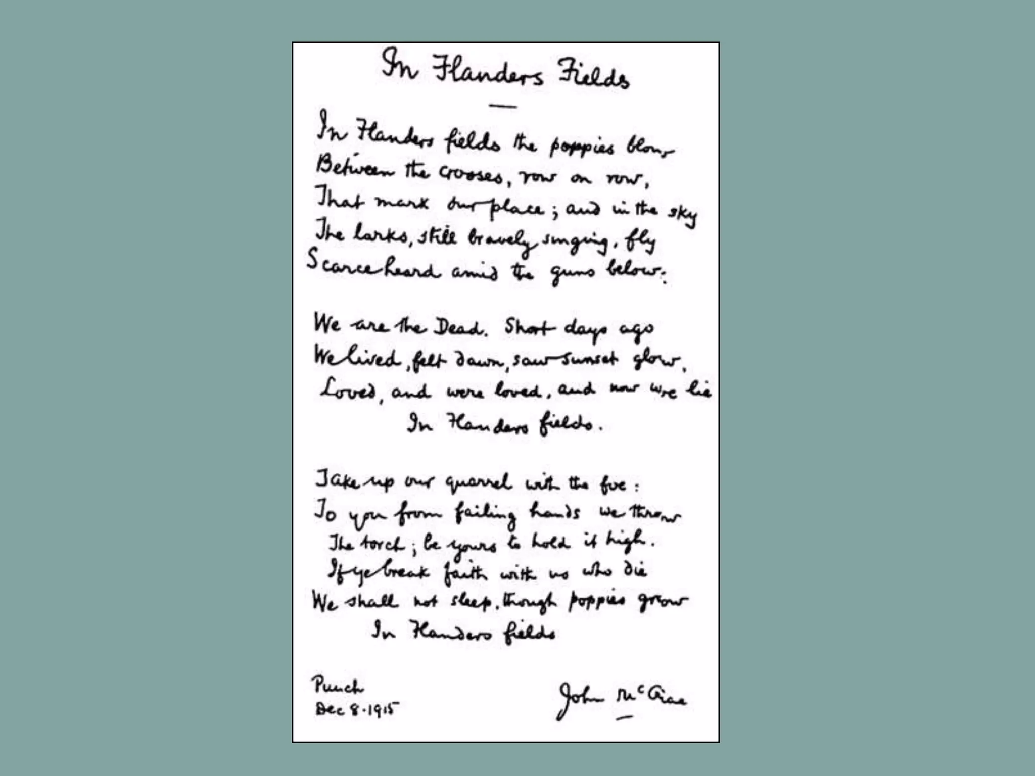 WWI Propaganda & Poems | PPTX