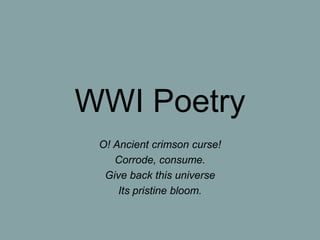 WWI Propaganda & Poems | PPTX | Death, Injury, or Military Conflict ...