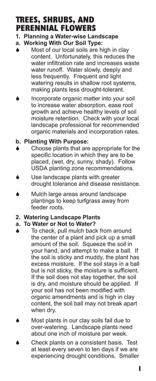 A Guide to Planting Waterwise - Lincoln, Nebraska | PDF | Agriculture ...