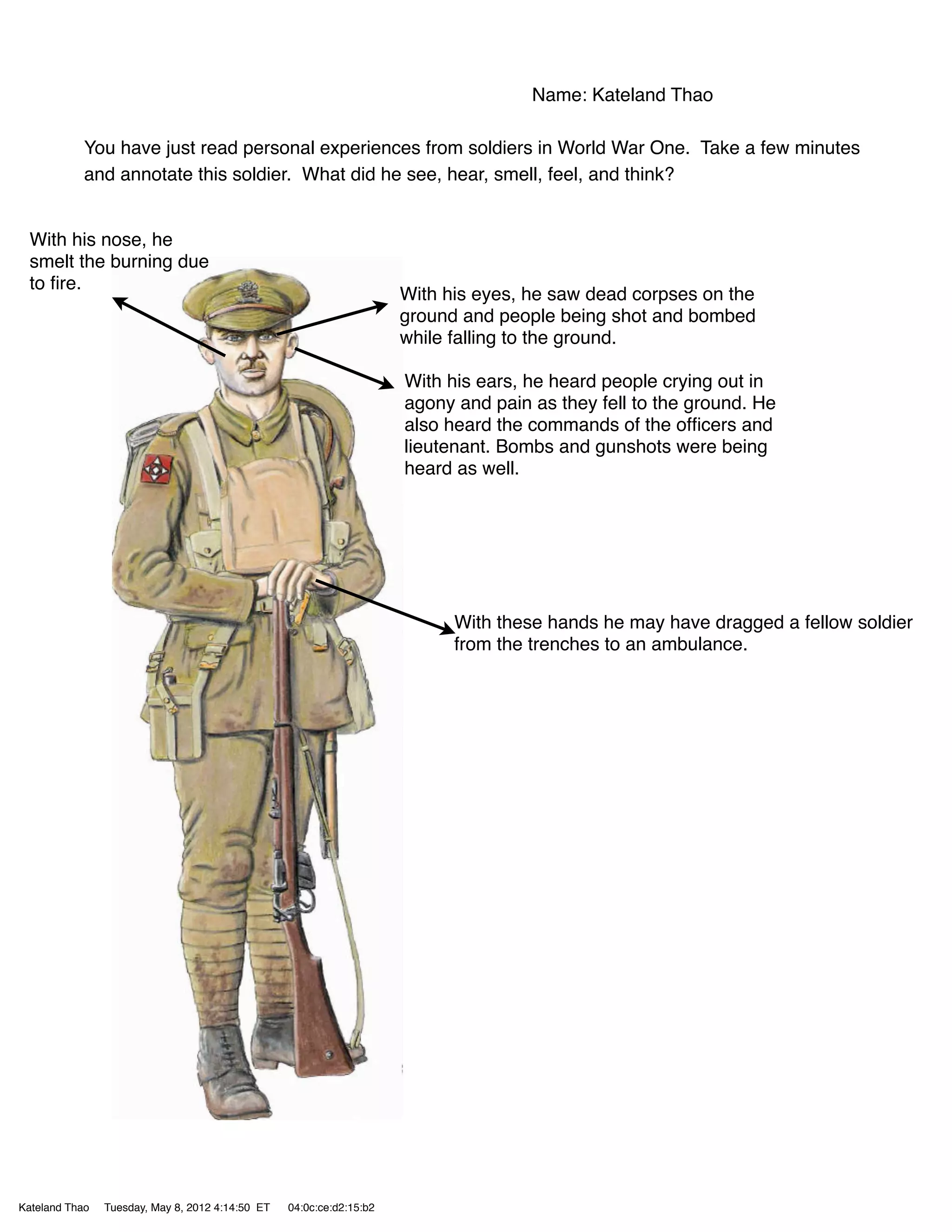Wwi soldier | PDF