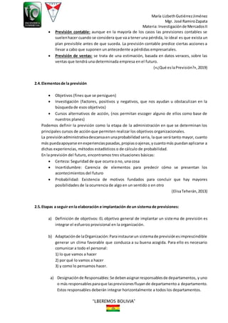 La prevision | DOCX