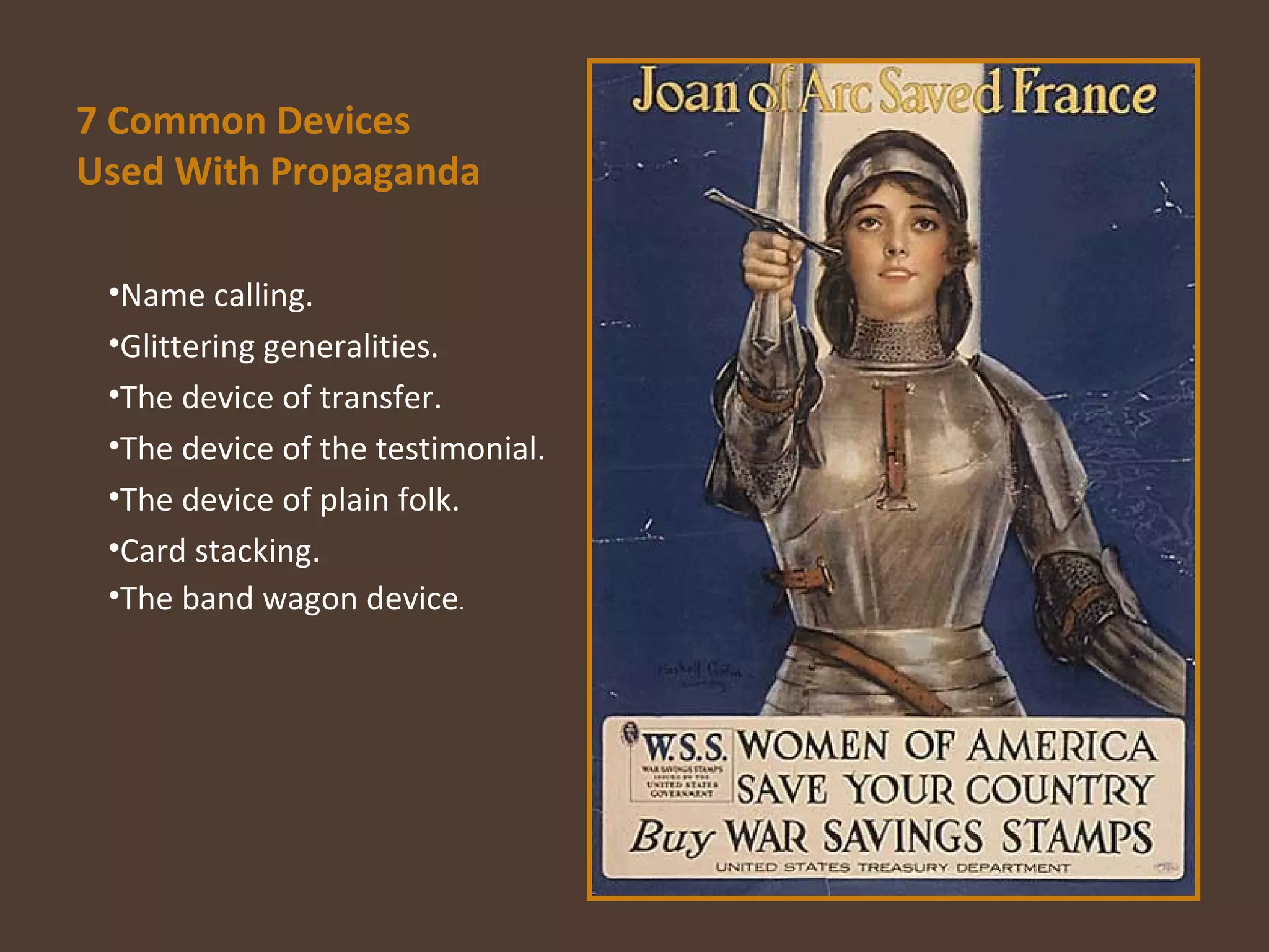 Propaganda Poster - "Save the Arts" | PPT