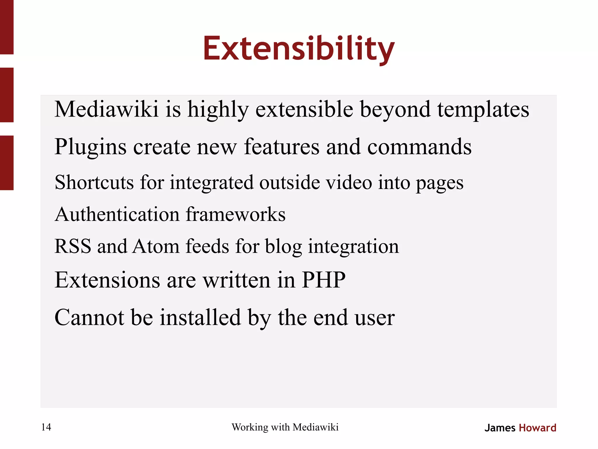 Working with Mediawiki | PPT