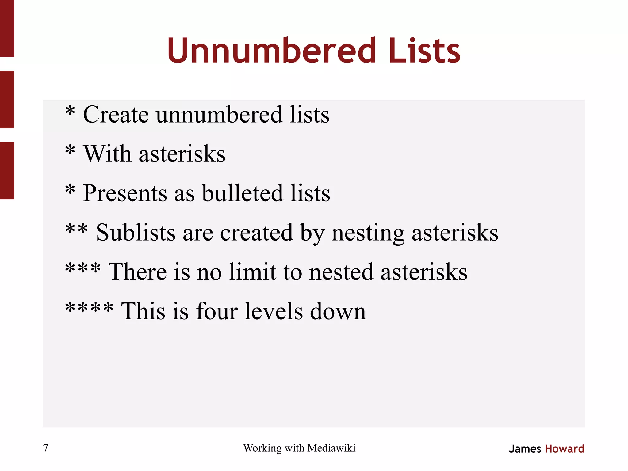 Working with Mediawiki | PPT