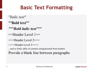 Working with Mediawiki | PPT