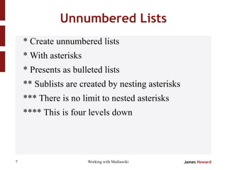 Working with Mediawiki | PPT