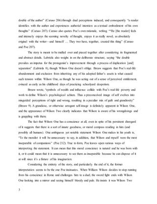 Poe's William Wilson analysis | DOCX