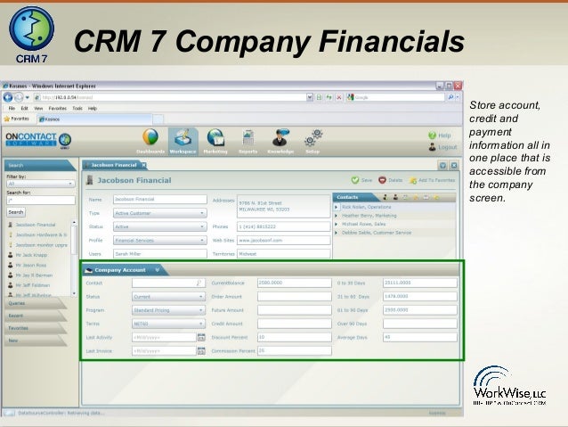 OnContact CRM Software Overview