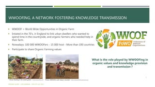 The role of WWOOFing in knowledge provision and transmission | PPTX