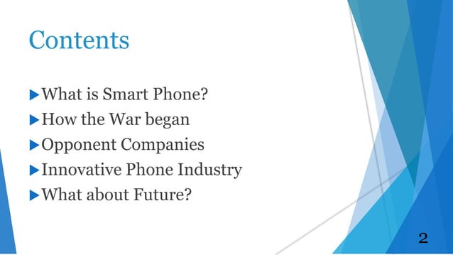 Smart Phones' War | PPT