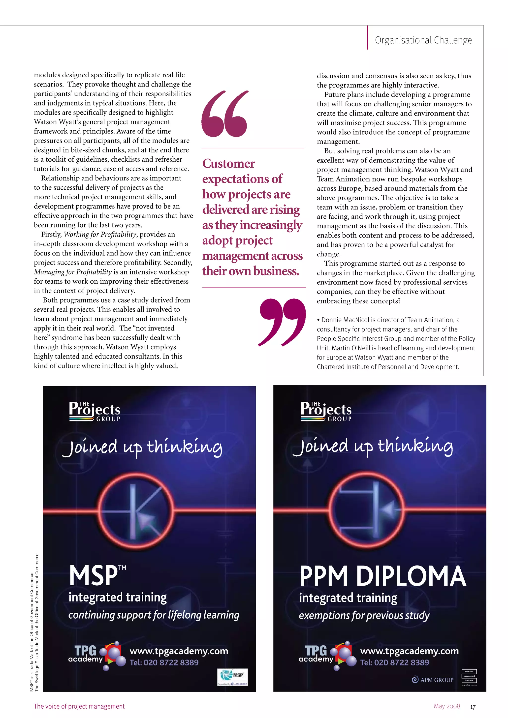 Embedding a project approach - APM Project Article | PDF | Management ...