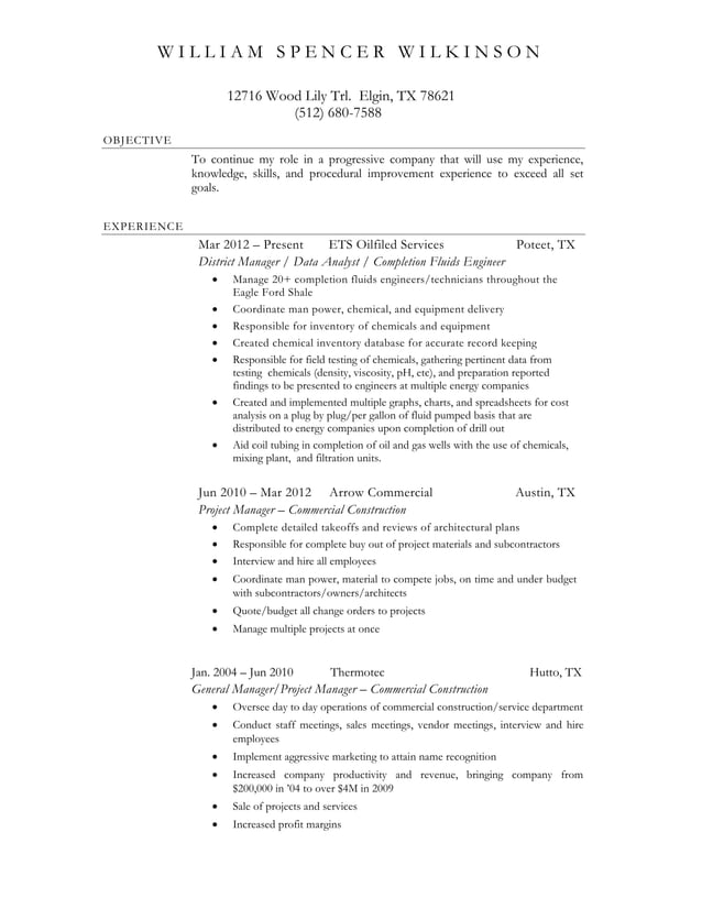 Resume | PDF | Civil Engineering Industry | Industries