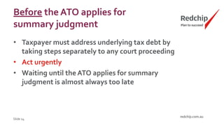 Handling the ATO: Audits and Debt Recovery | PPT