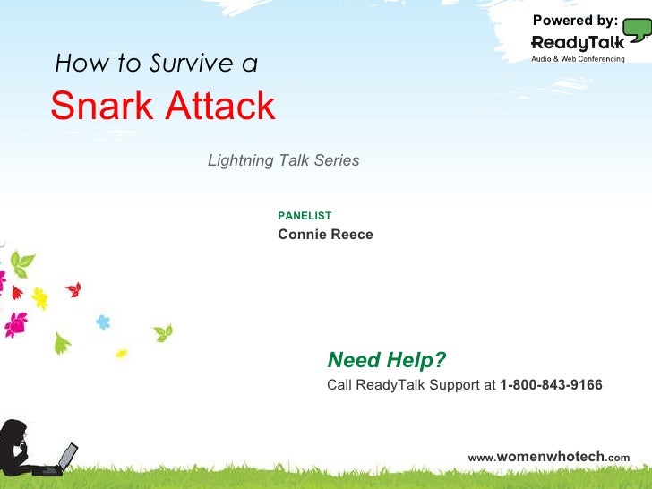 WWT 2010: How to Survive an Online Snark Attack