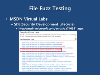 File fuzz testing | PPTX