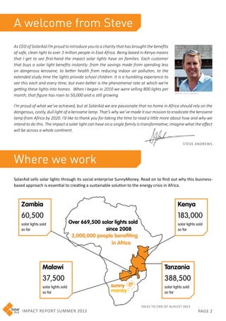 SolarAid Impact Report 2013 | PDF