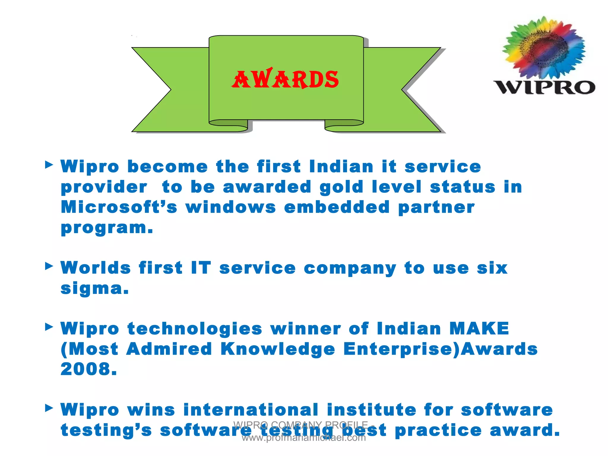 wipro profile | PPT