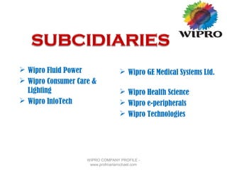 wipro profile | PPT