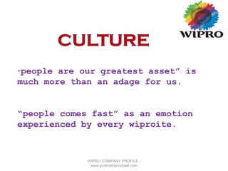 wipro profile | PPT