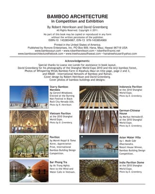bamboo architecture ebook | PDF