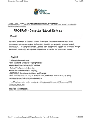 Www.calguard.ca.gov Computer-Network-Defense | PDF