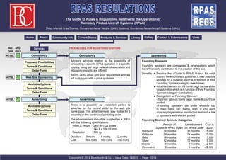www.rpas regulations.com presentation | PDF
