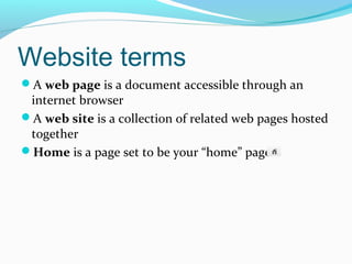 World Wide Web (the Internet) Basics | PPT