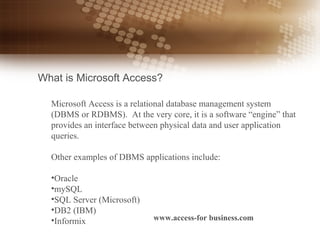 A Primer for Relational Database Design and Use | PPT