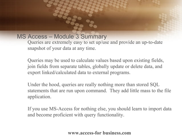 A Primer for Relational Database Design and Use | PPT