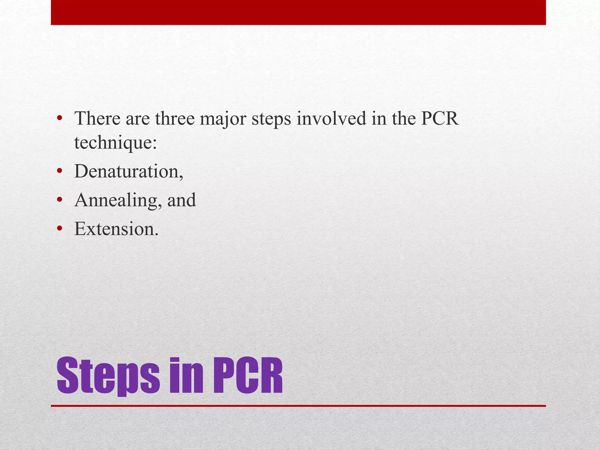 PCR,polymerase chain reaction.Basic concept of PCR. | PPTX